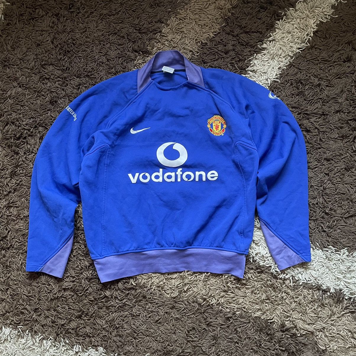 Nike Vintage Nike Manchester United Vodafone Soccer Sweatshirt | Grailed