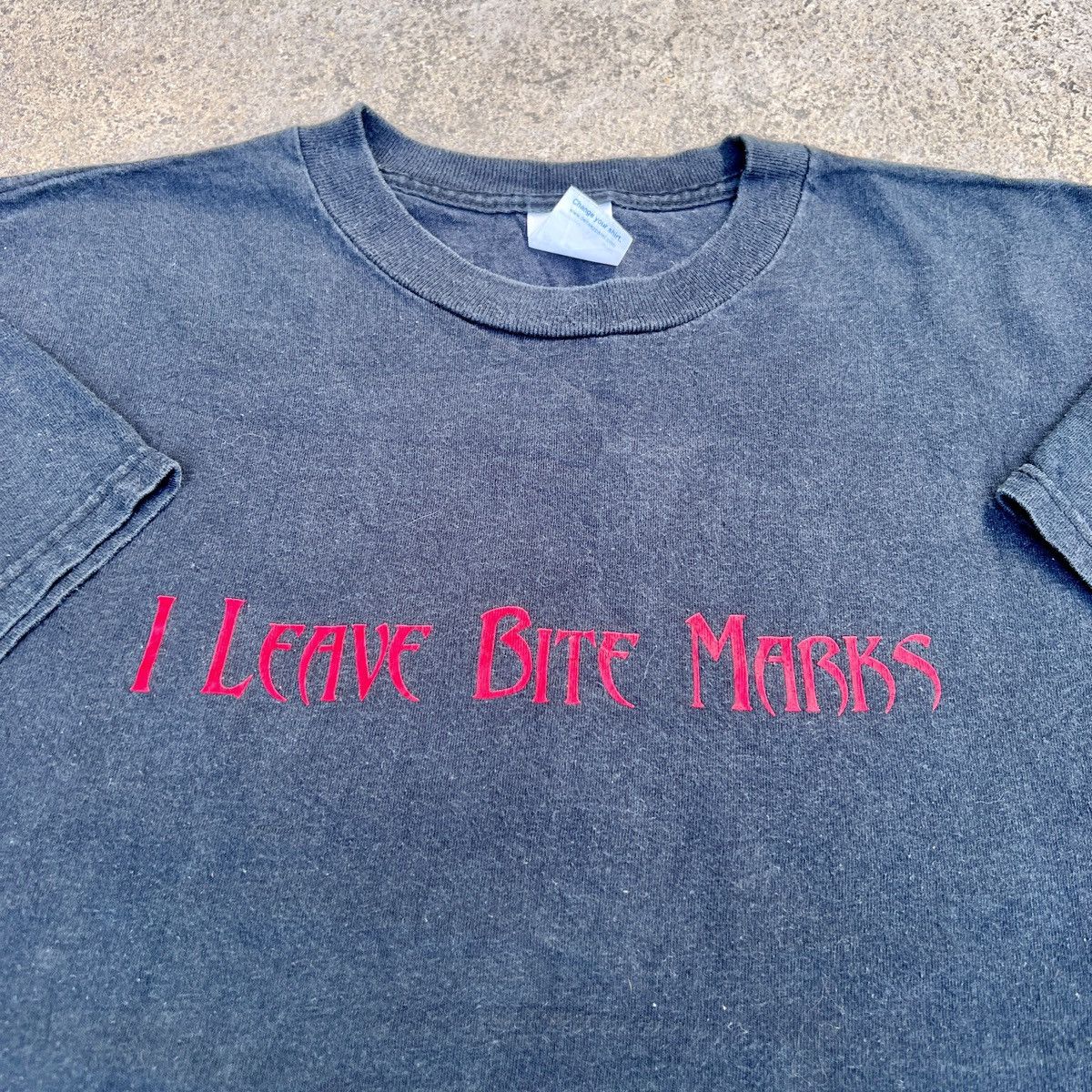 Vintage Y2K I Leave Bite Marks Dracula Vampire Faded horror movie | Grailed