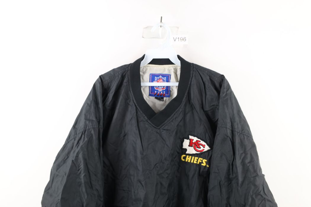 Vintage Vintage 90s Kansas City Chiefs Football Windbreaker Jacket ...