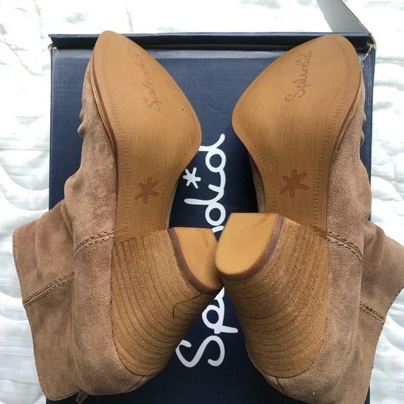 Splendid Splendid Brown Suede Block Wedge Boots | Grailed