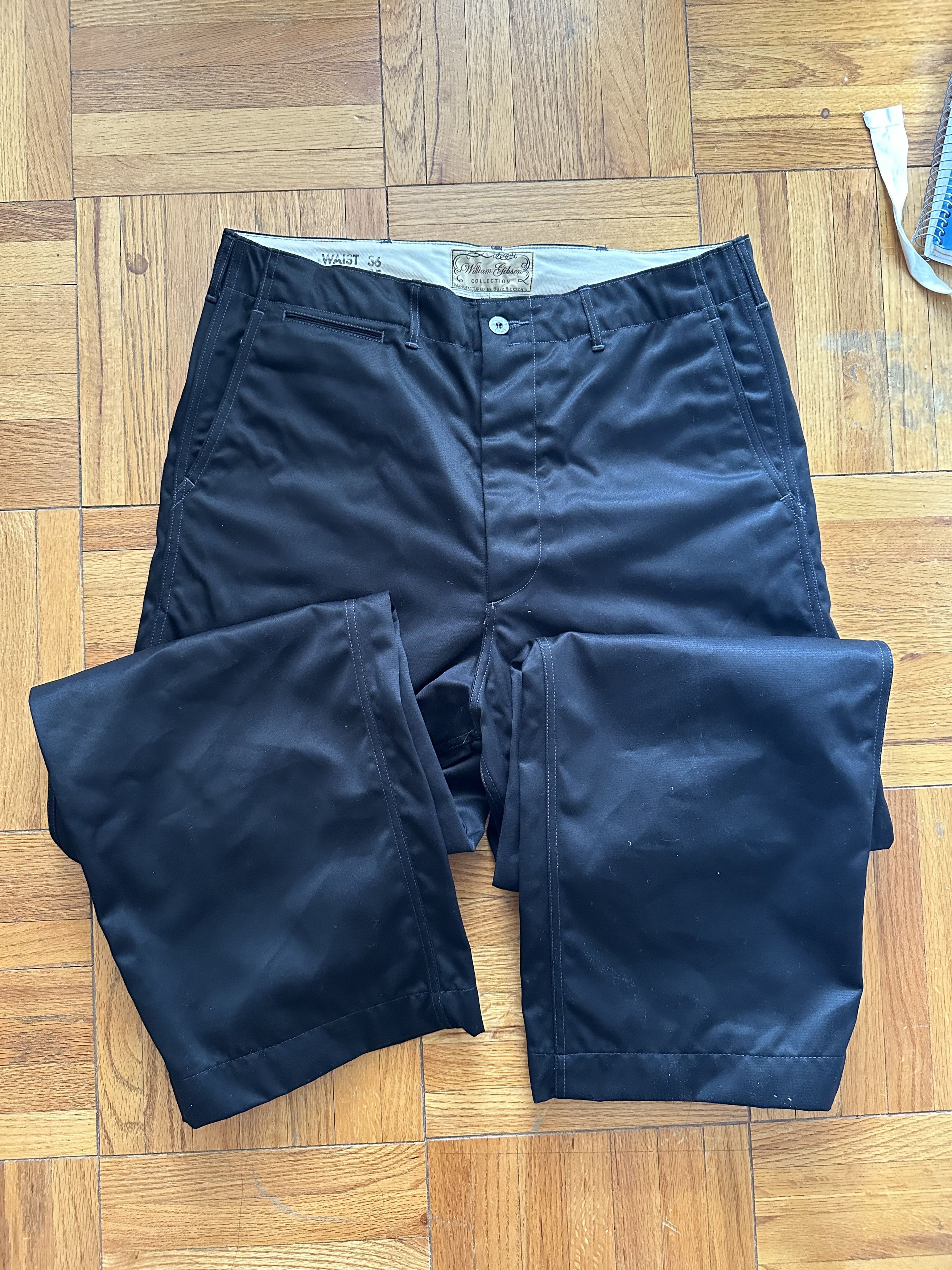 Buzz Rickson's BUZZ RICKSON X WILLIAM GIBSON CHINOS - VERY BLACK | Grailed