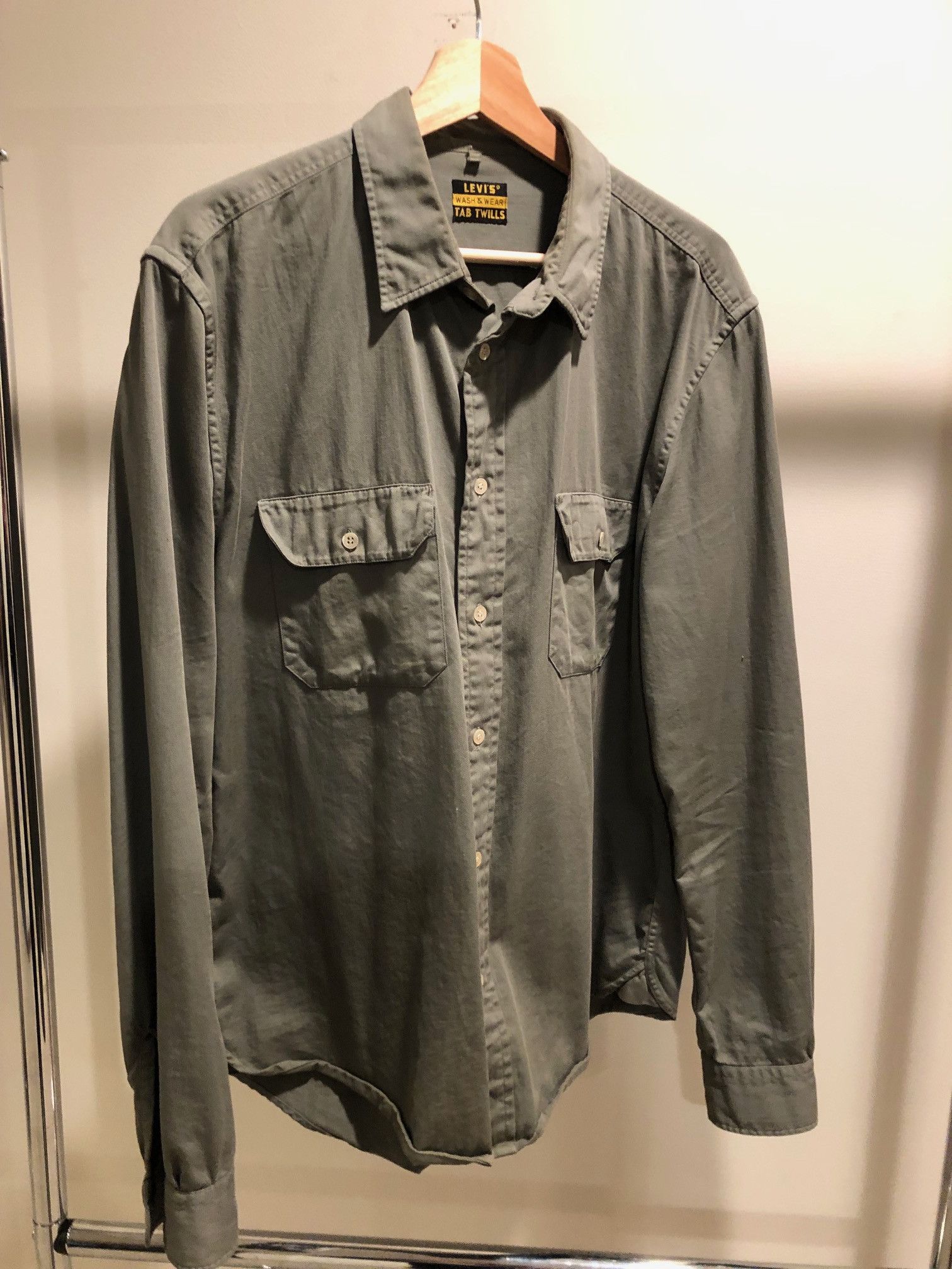 Levi's Vintage Clothing Levis Vintage Clothing LVC Tab Twill work shirt ...