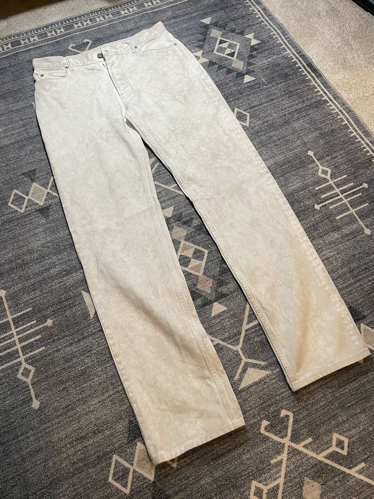 Maison Margiela Maison margiela ss20 white marble jeans | Grailed