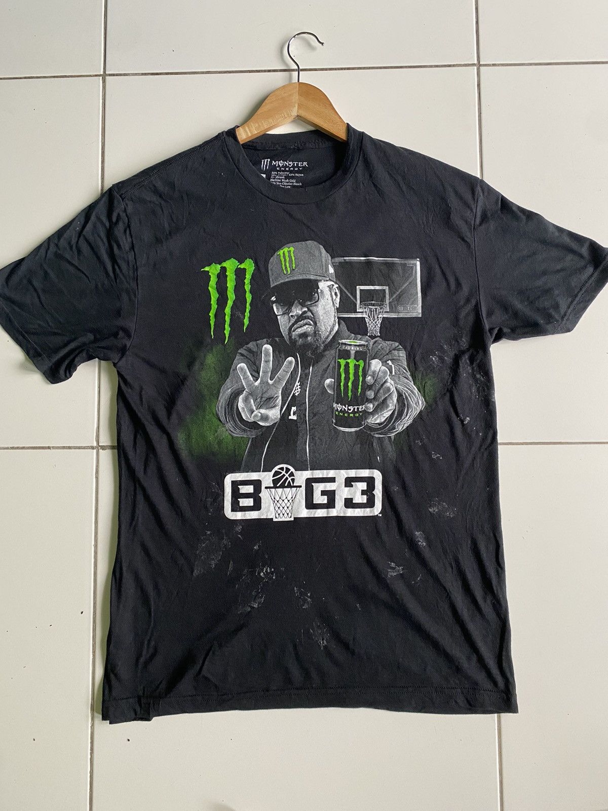 NBA × Streetwear monster anergi Big3 Basketball ice cube t shirt | Grailed