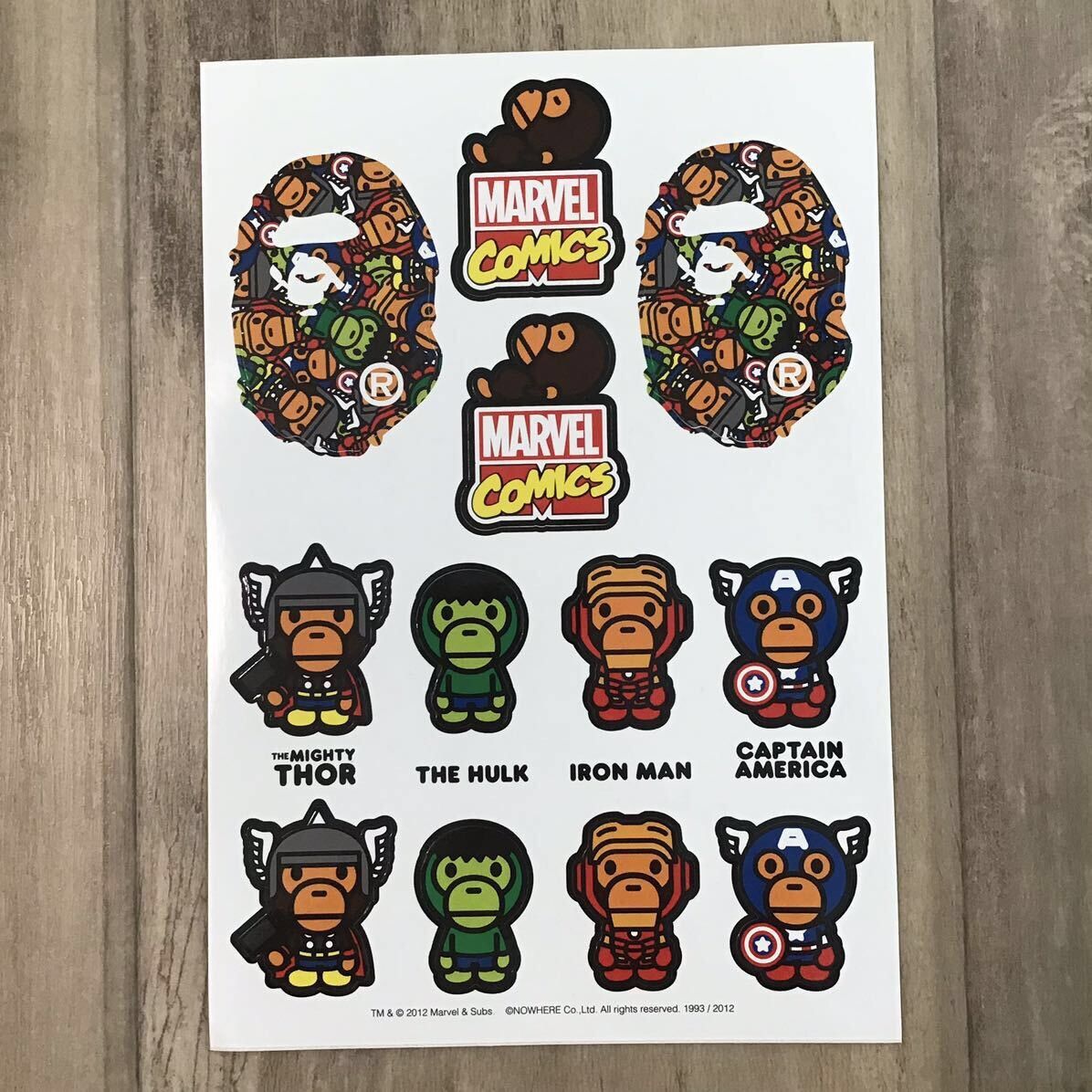 Bape BAPE × Marvel Comics Milo Sticker a bathing ape | Grailed