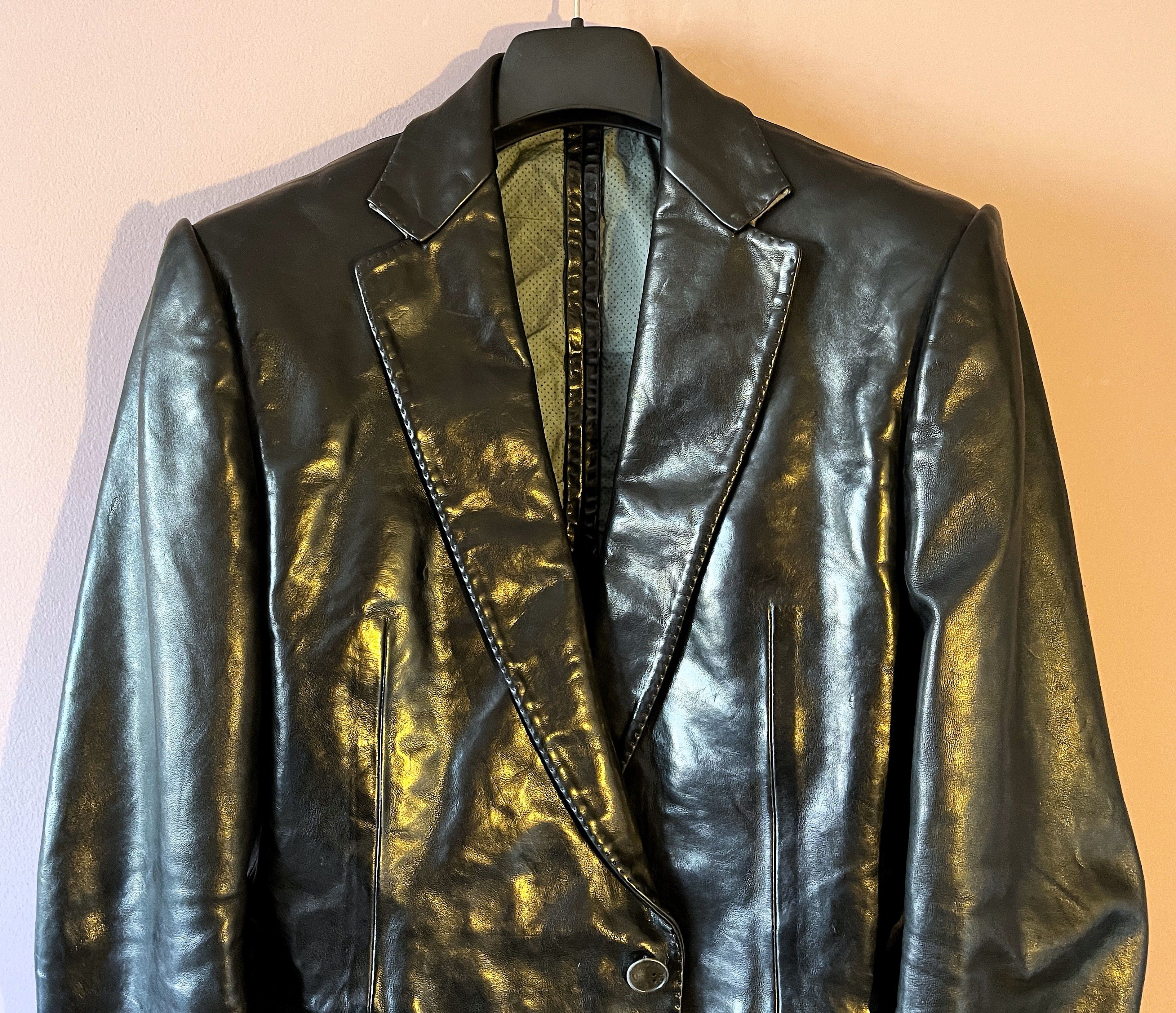 Carol Christian Poell CCP Leather Jacket / Blazer Prosthetic Elbow ...