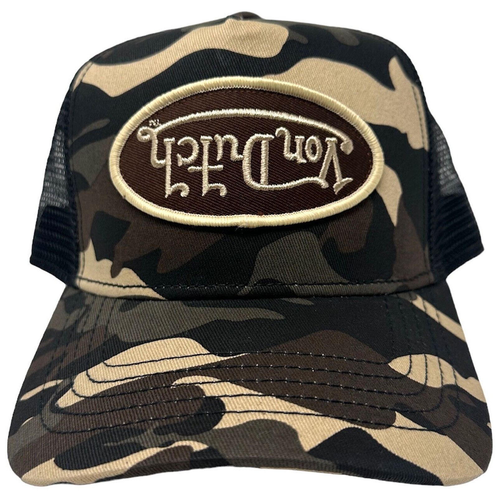 Von Dutch Von Dutch Trucker Hat Brown Rambo Camo Upside Down Patch | Grailed