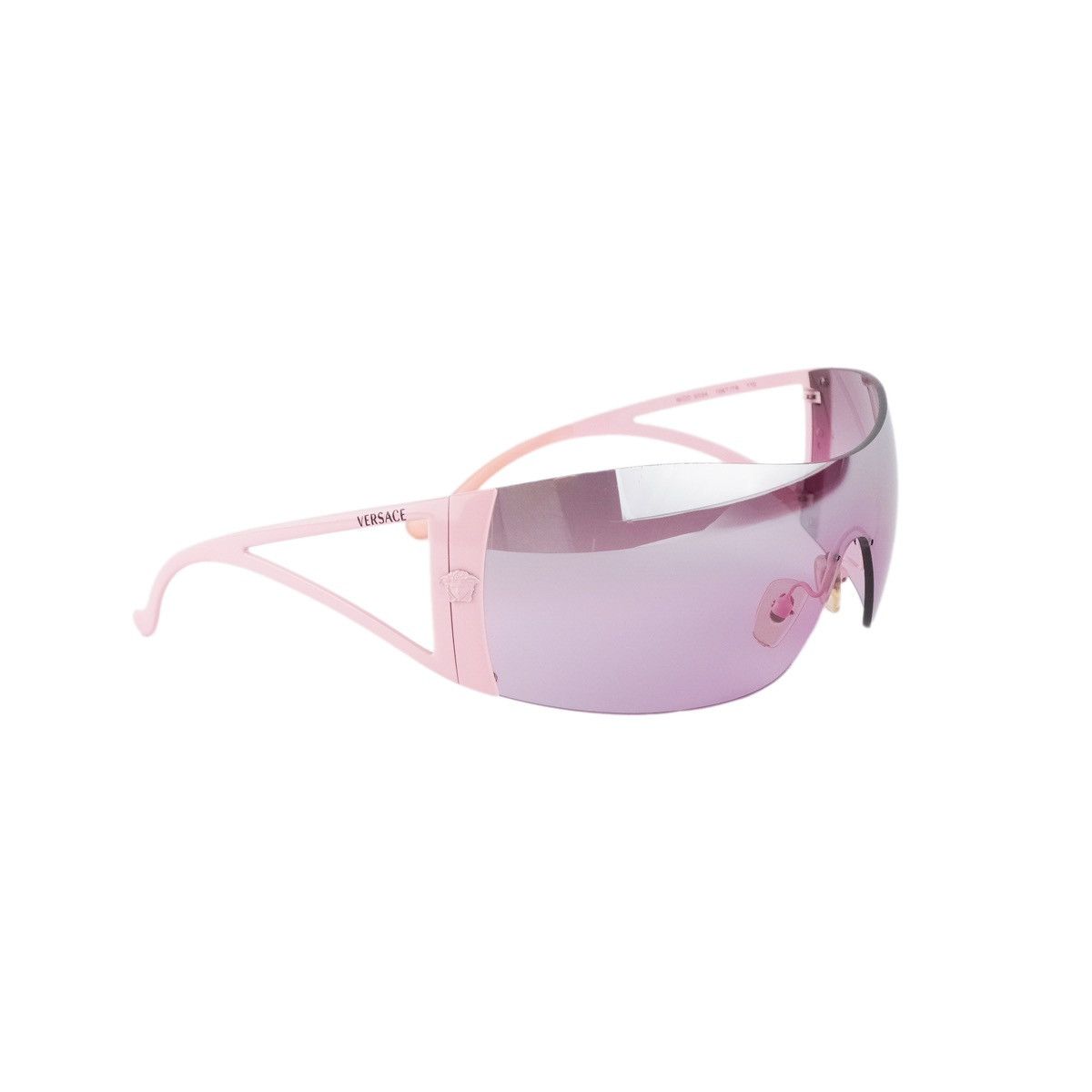 Versace Iconic Versace 90’s MOD. 2034 Pink Shield Mask Sunglasses | Grailed
