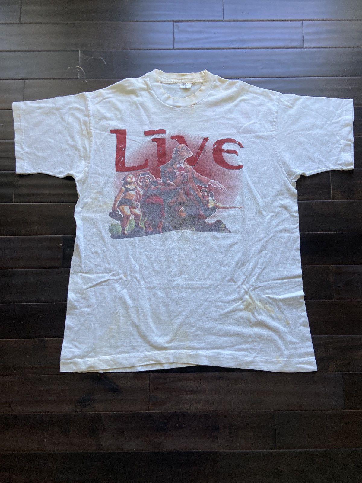 Band Tees × Vintage Vintage Live Throwing Copper Tour 1995 Tee | Grailed