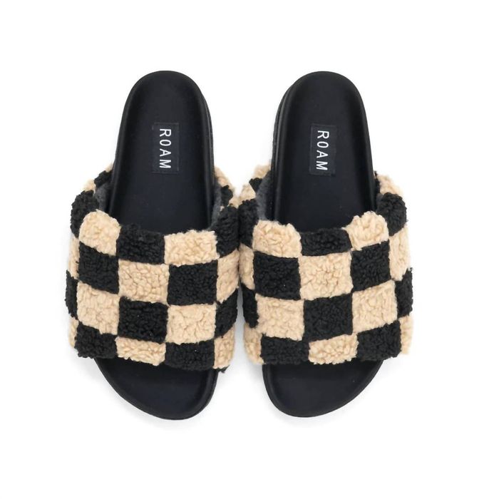 Designer ROAM Fuzzy Checker Slider In Fuzzy Checker | Grailed
