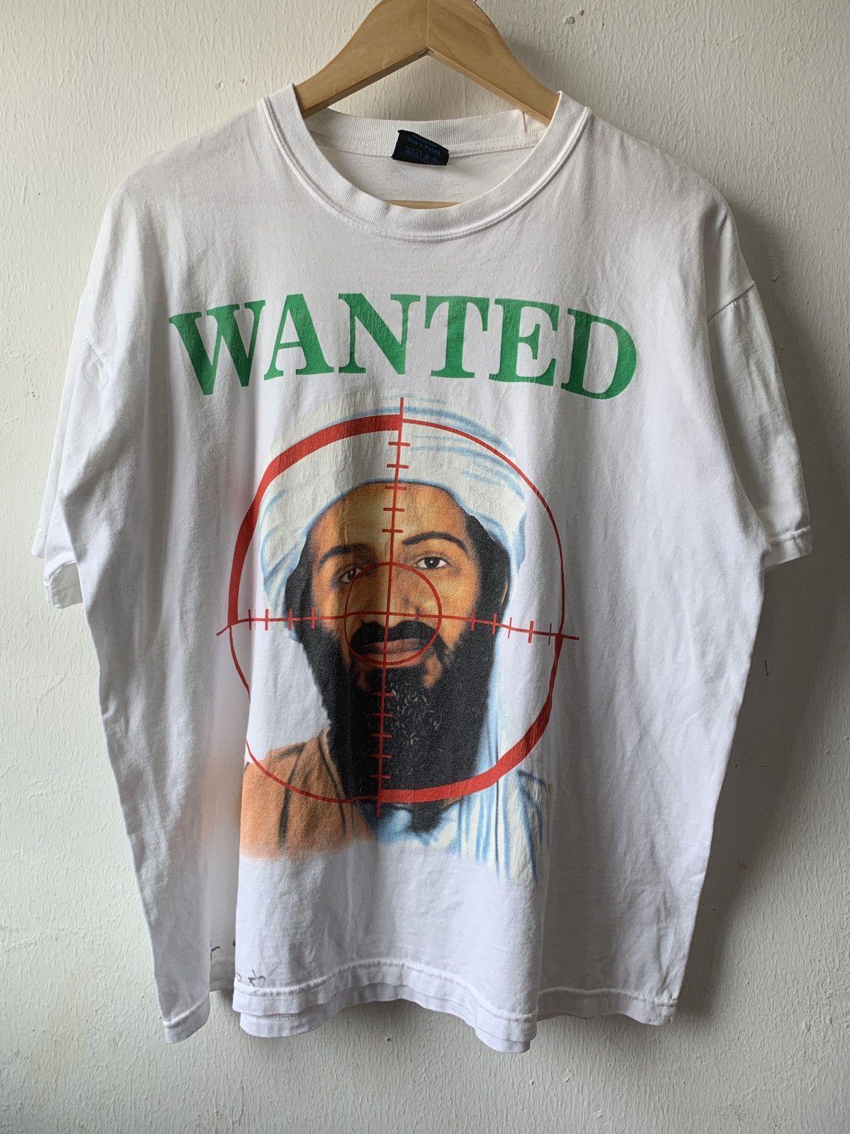 Streetwear × Vintage Vintage 2000s Osama Bin Laden Wanted Boxy Bootleg ...