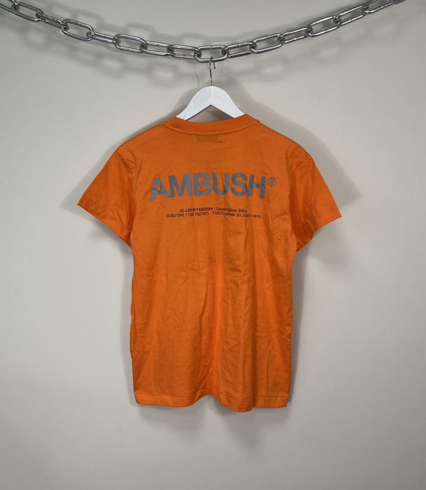 Ambush Design Ambush XL Logo Version Japanese Orange Tee | Grailed