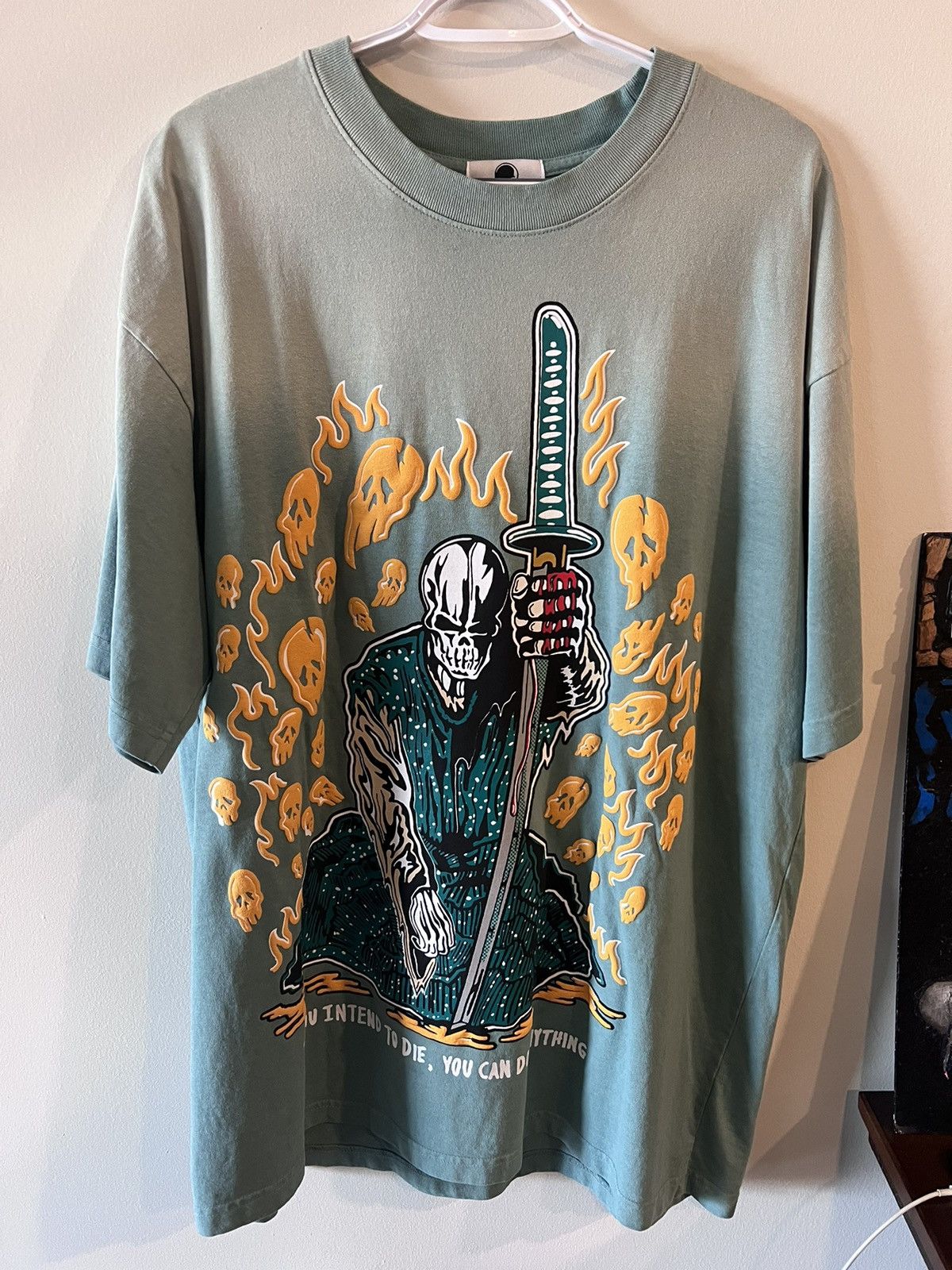 Warren Lotas Warren Lotus Green Samurai Tee | Grailed