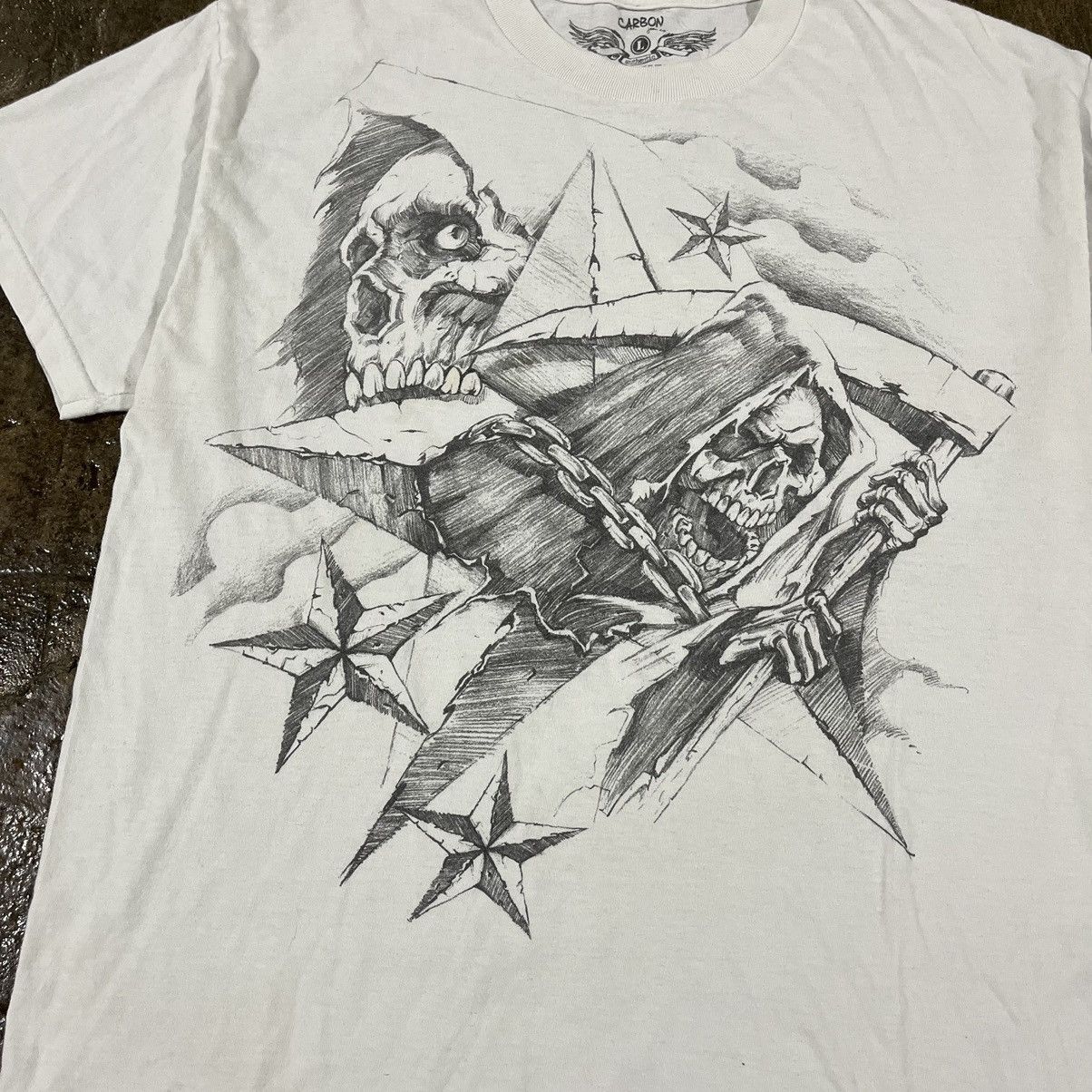 Affliction × Tapout × Vintage Crazy Y2K Affliction Style Grunge Skull ...