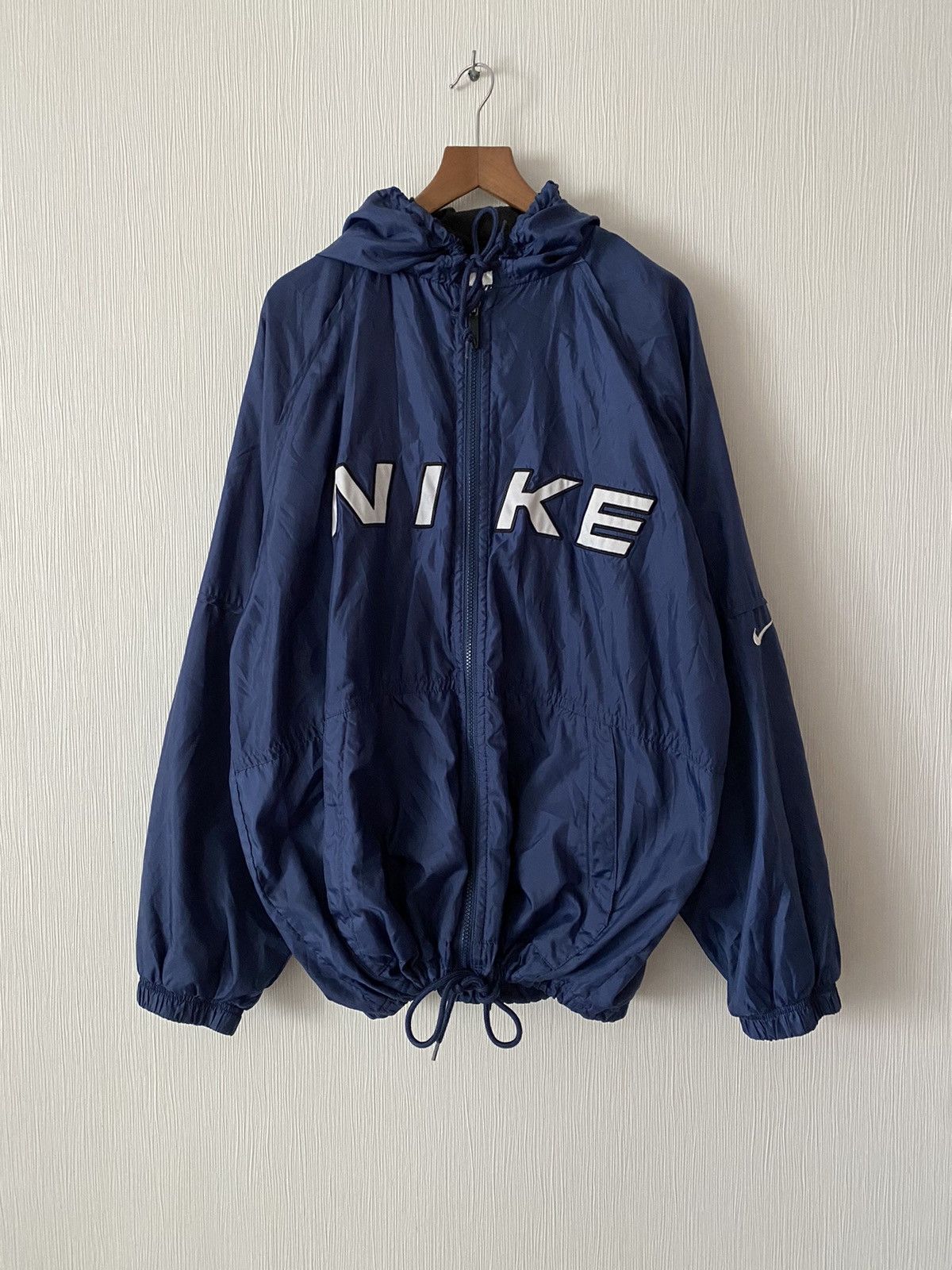 Nike × Nike ACG × Vintage Vintage Rare Nike Big Logo Swoosh Oversized Nylon Jacket | Grailed