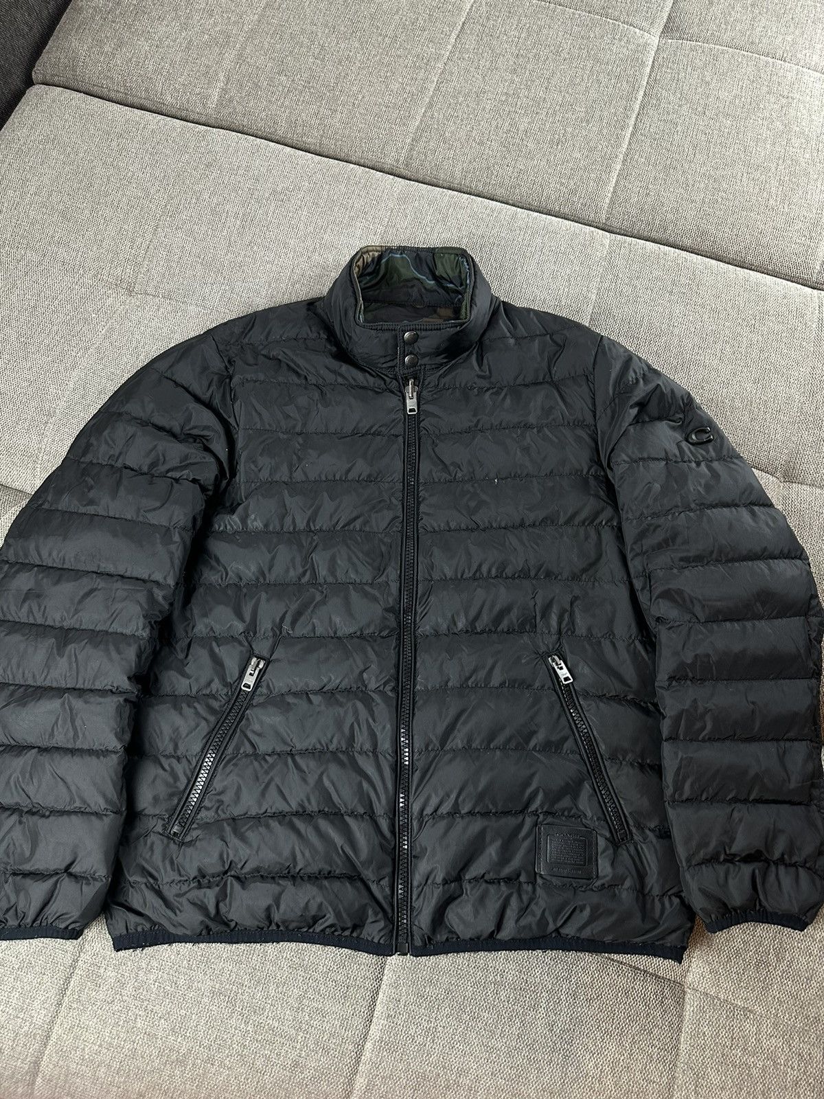 Coach Light coach puffer reversible jacket moro black | Grailed