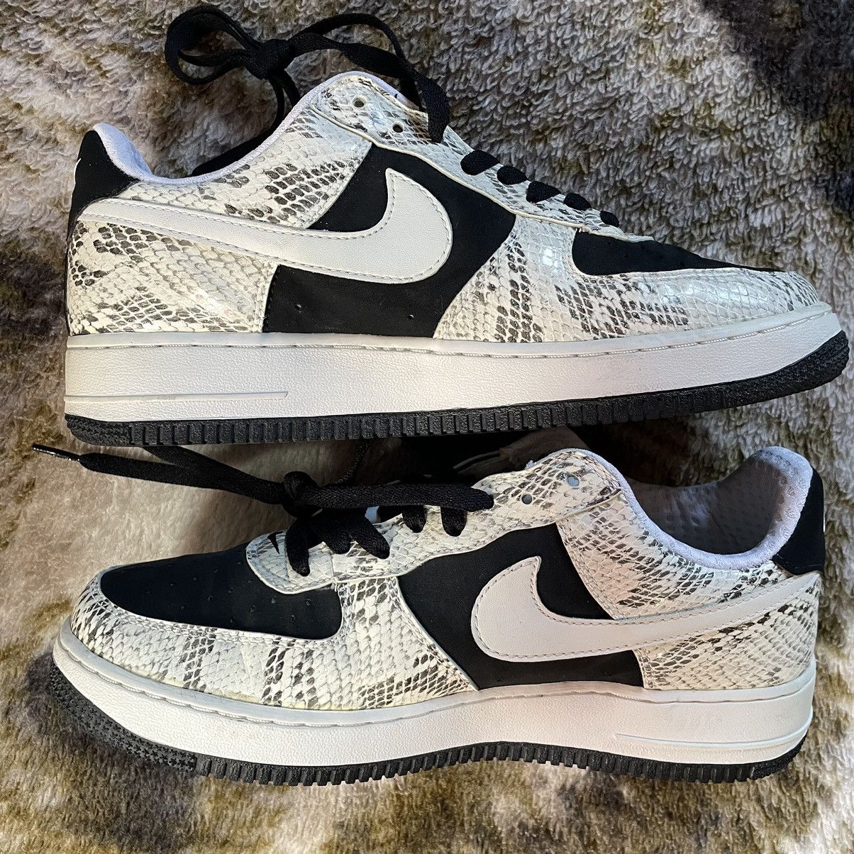 Nike 2005 NIKE AIR FORCE 1 COCOA SNAKE dunk sb futura stussy | Grailed