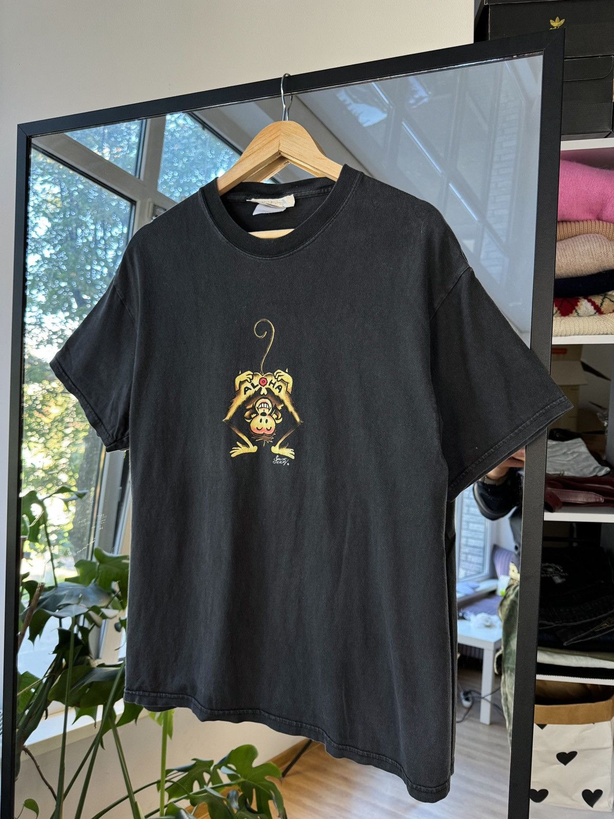 Vintage Vintage Sailor Jerry Crazy Monkey tattoo Aloha t-shirt | Grailed