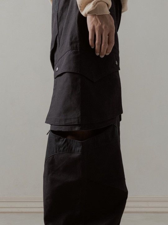 Professor.E Professor.E FW24 E Cargo Pants Black Cotton Canvas 46 30 ...