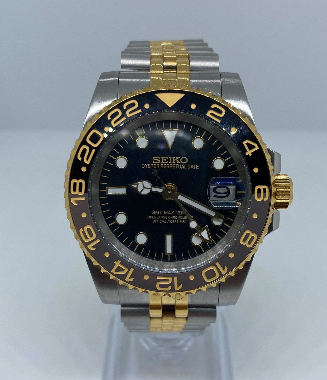 Japanese Brand × Seiko × Watch Seiko Mod GMT Master 2 Black Jubilee ...