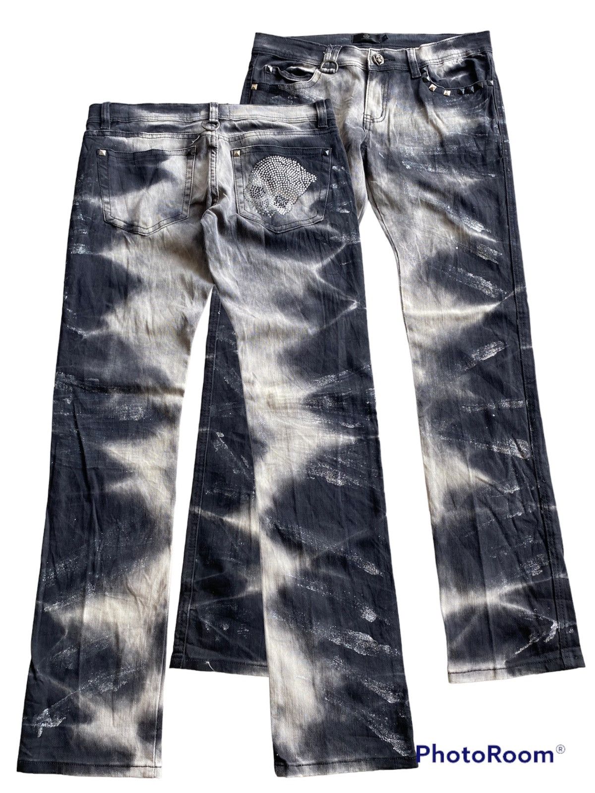 Vintage 💥last call💥Skull Bones The Black Gene Like Punk Rave Jeans ...