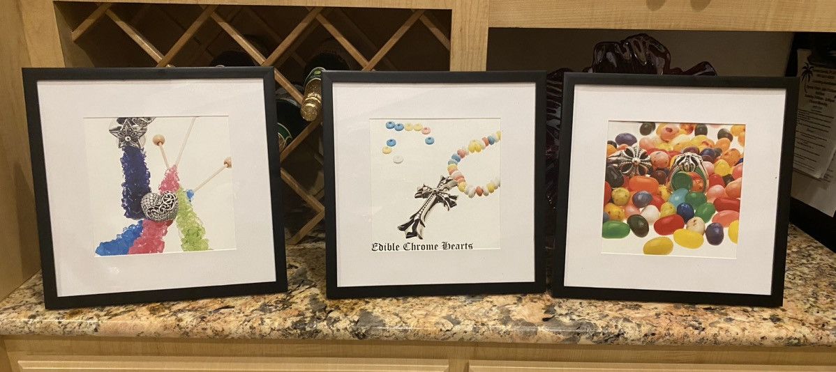 Chrome Hearts Exclusive Set Chrome Hearts Wall Art - Candy 🍭 Trio | Grailed