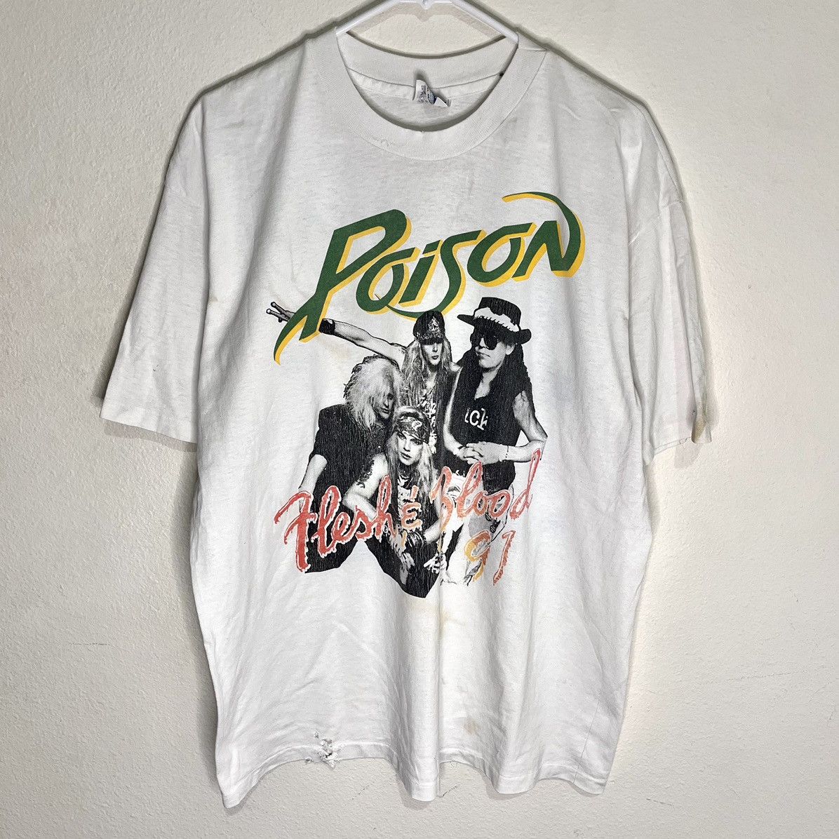Band Tees × Vintage Vintage 1991 Poison Band Tour T-Shirt | Grailed