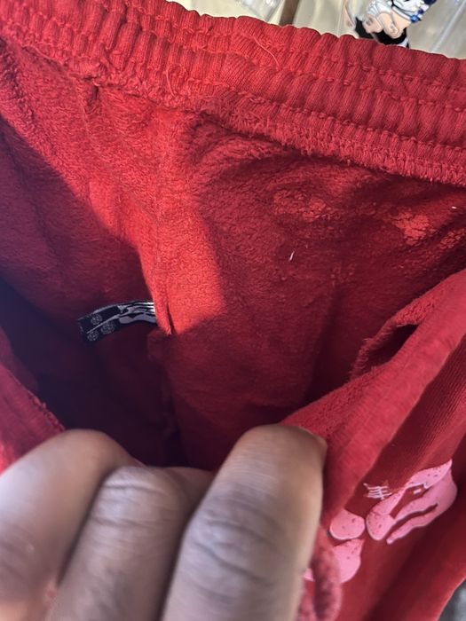 Streetwear Sp5der Red pants | Grailed