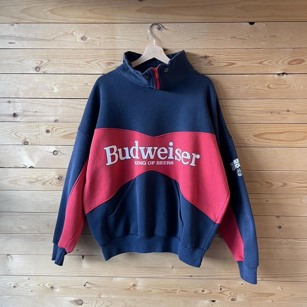 Budweiser × Vintage Vintage 90s Budweiser Racing Pull Over | Grailed