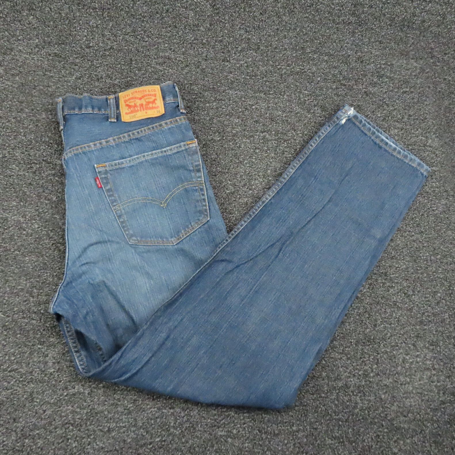 Levi's Levis 550 Jeans Adult 38x36 Blue Denim Regular Fit Straight Cut ...