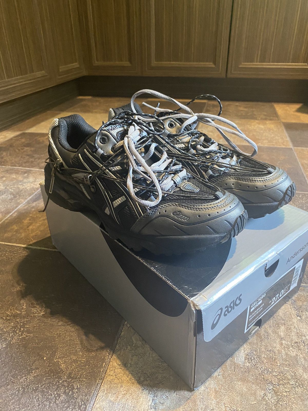 Andersson Bell ASICS Gel-1090 Andersson Bell Black/Silver | Grailed