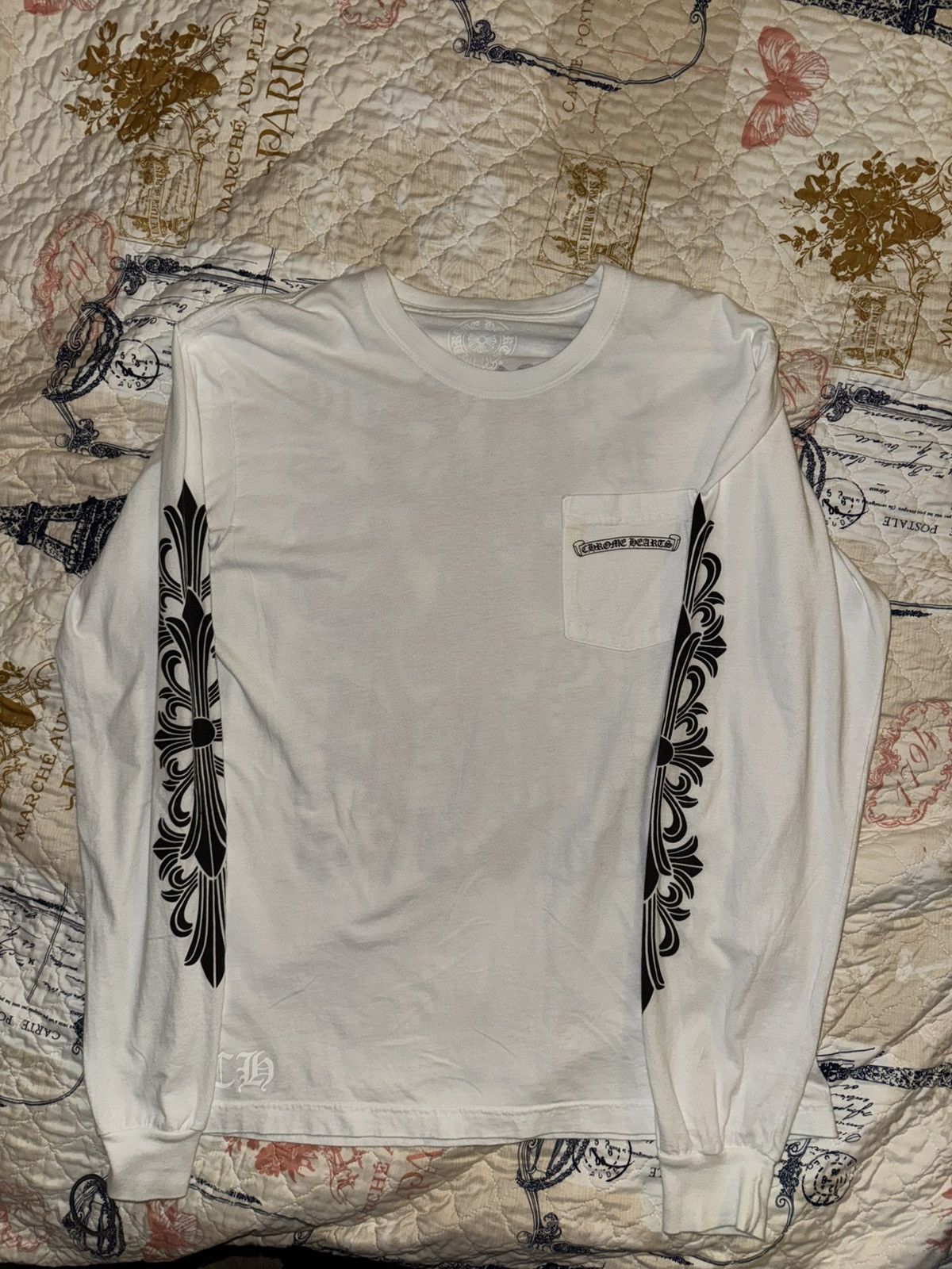 Chrome Hearts Chrome Hearts Eye Chart Dagger Long Sleeve | Grailed