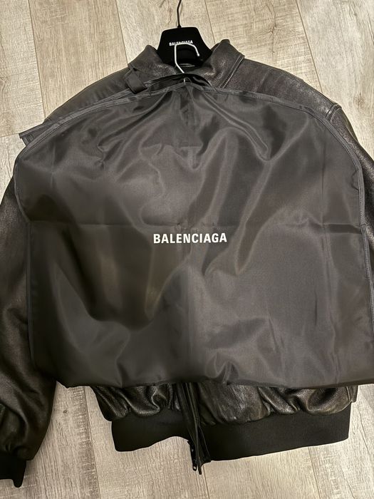 Balenciaga Balenciaga Sporty B Leather Taxi Blouson Jacket | Grailed