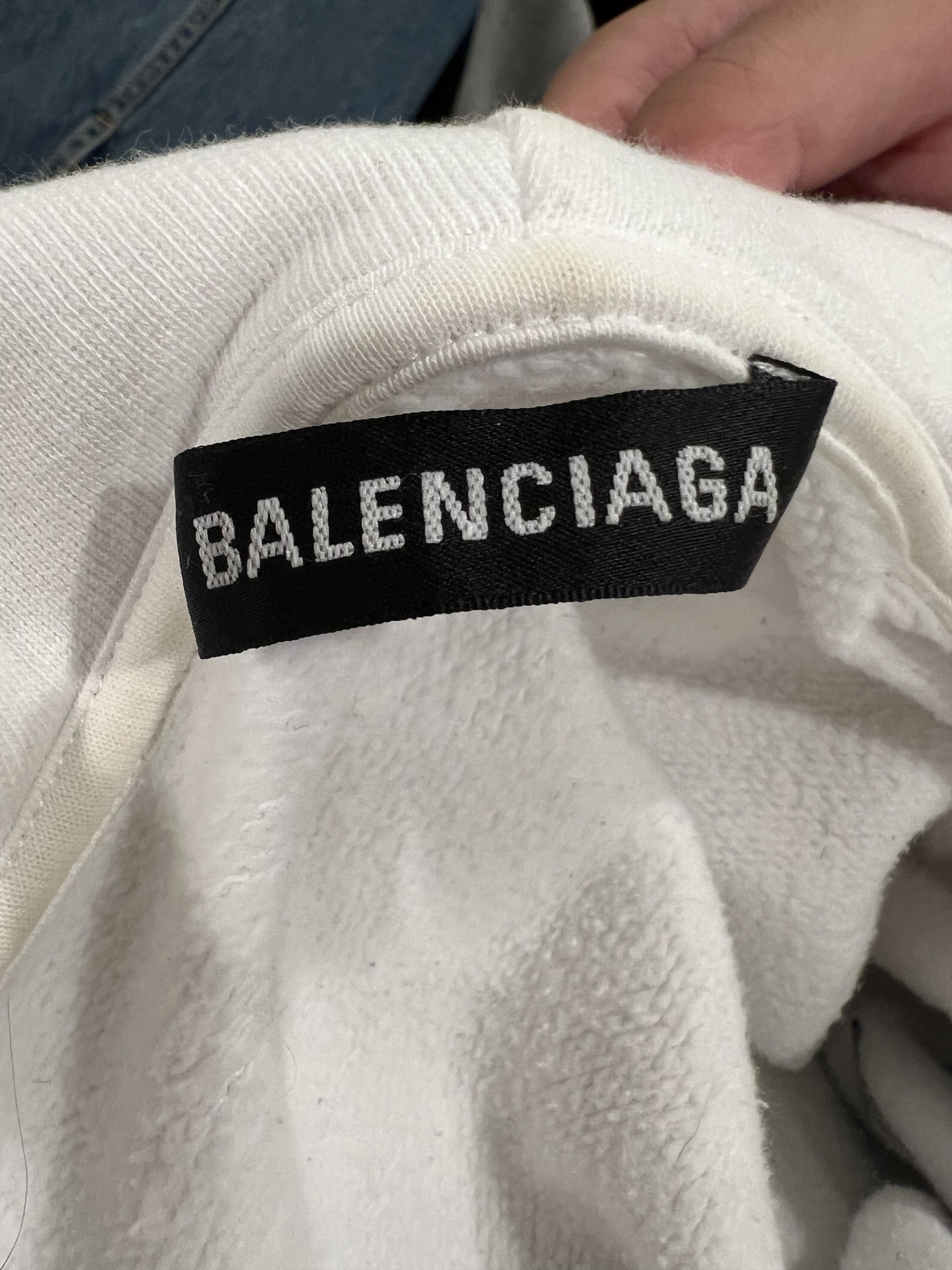 Balenciaga BALENCIAGA PRINTED LOGO HOODIE | Grailed
