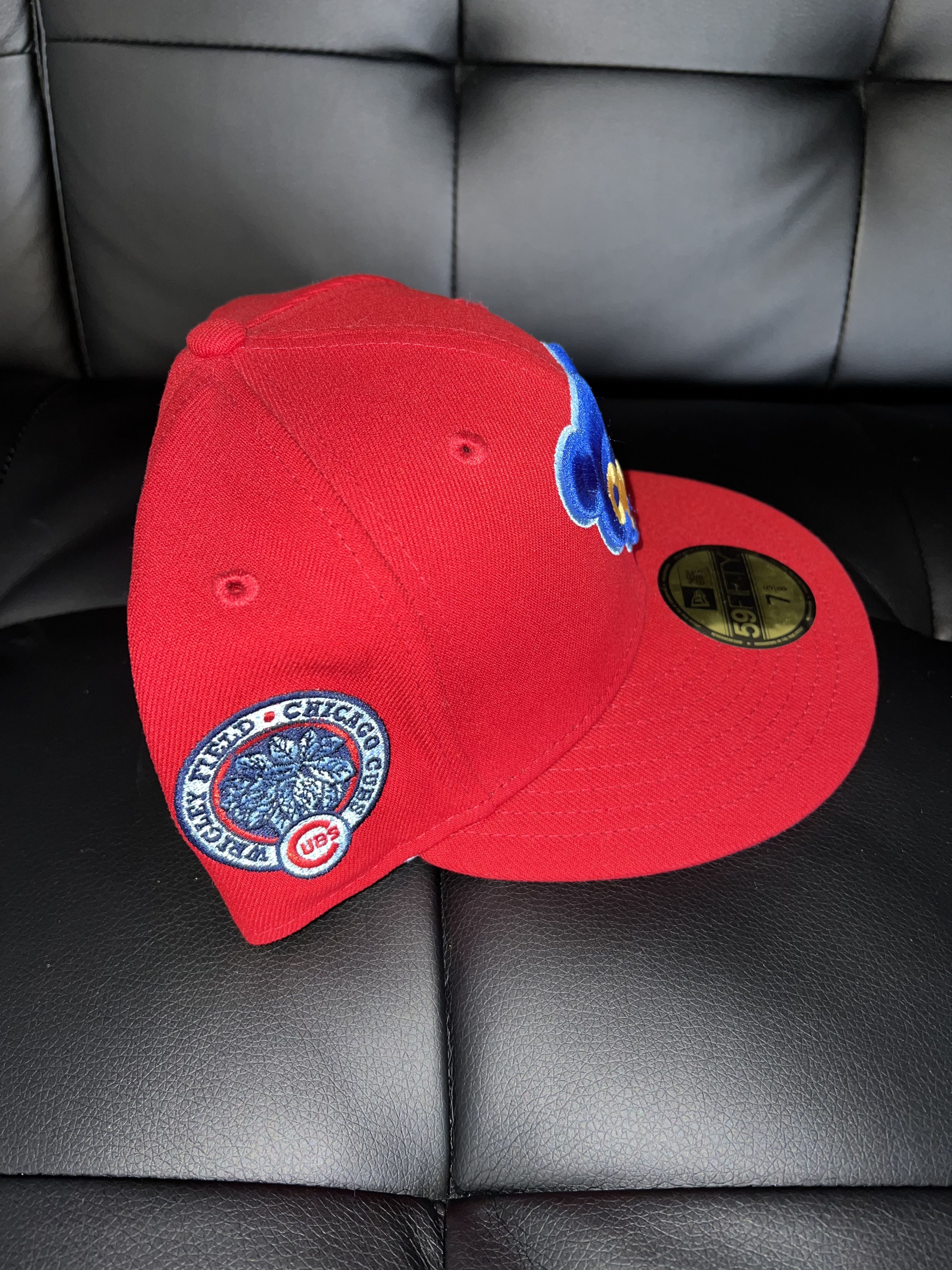 New Era Chicago Cubs Red Fitted Hat | Grailed