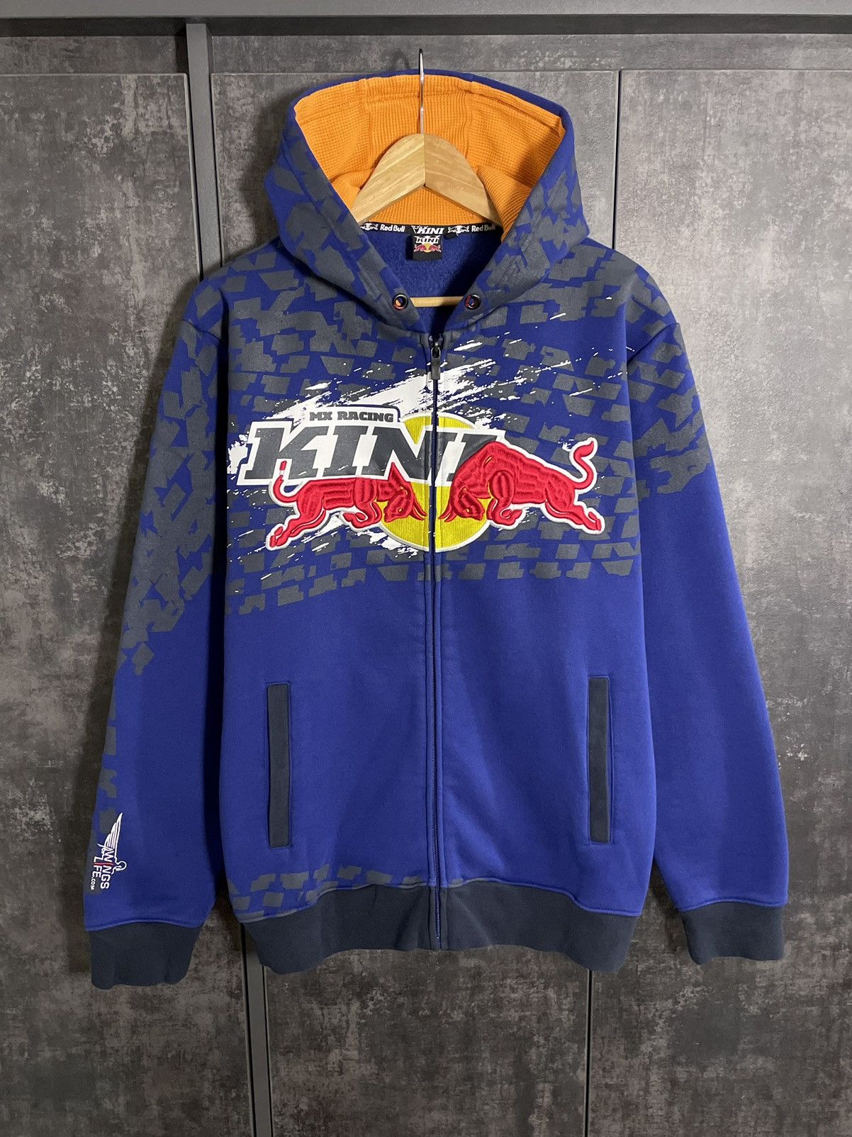 Ed Hardy Crazy Red Bull Racing Kini F1 Hype Zip Hoodie Y2K Jnco Japan ...
