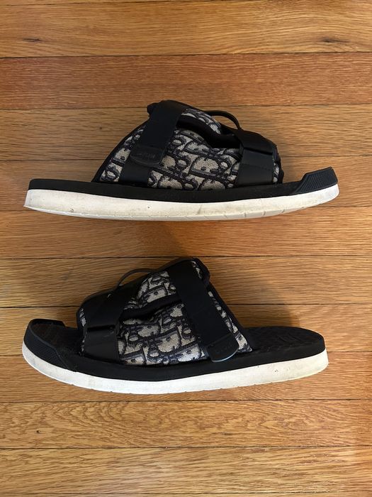 Dior Christian Dior Oblique Jacquard Alpha Slides | Grailed