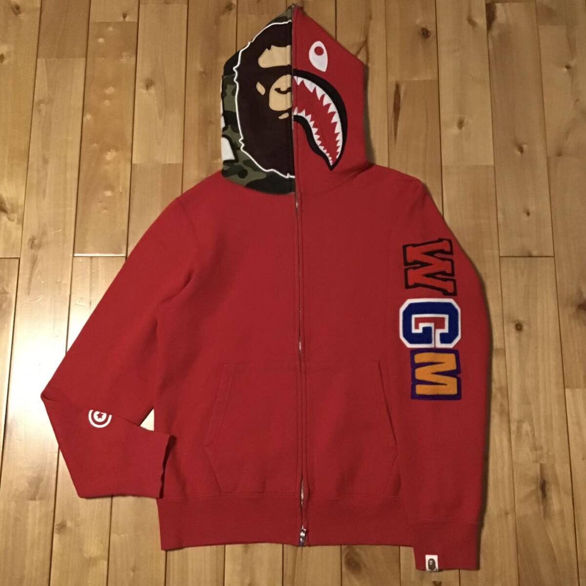 Bape BAPE camo Ape head Shark full zip Hoodie a bathing ape | Grailed