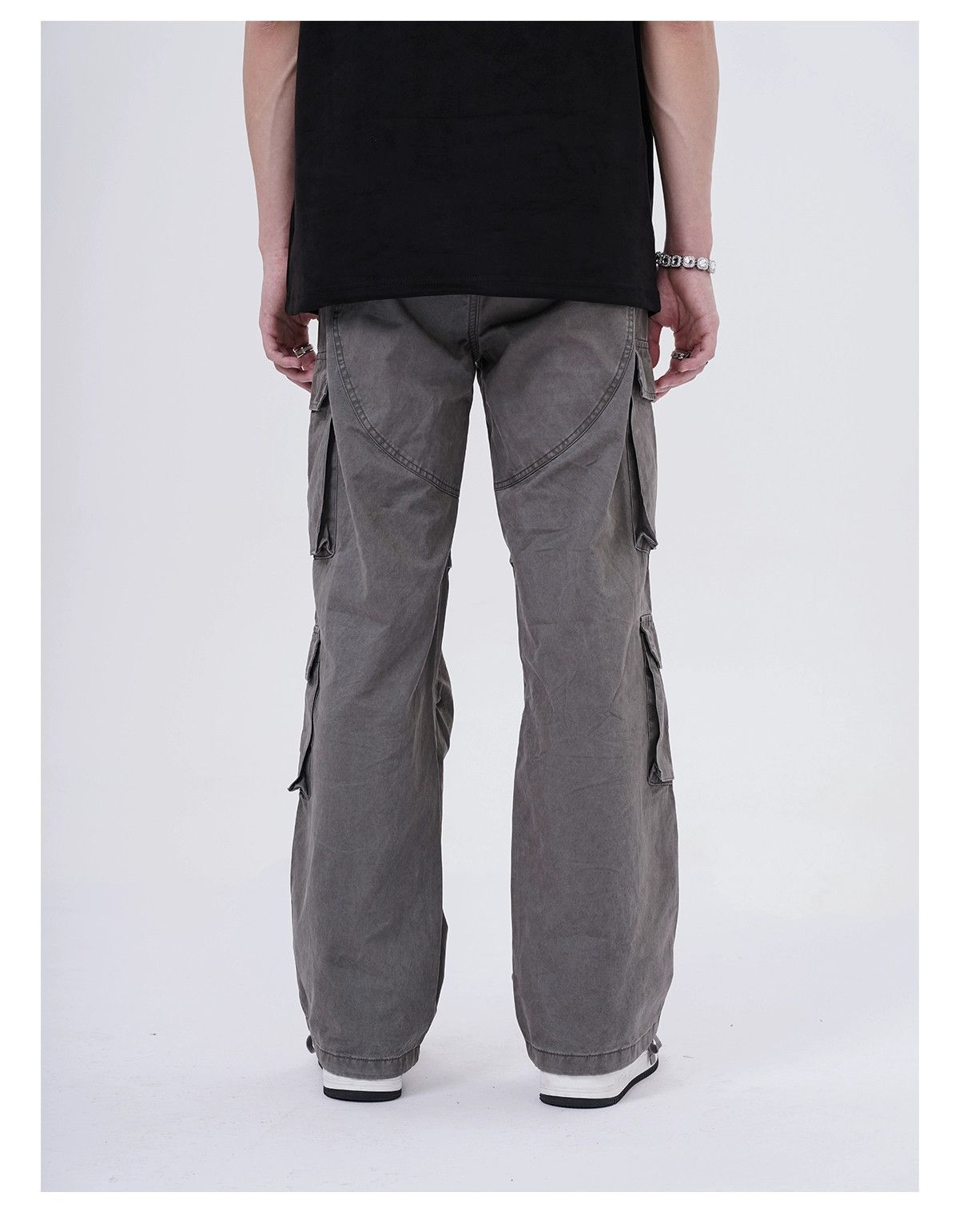 Designer × Japanese Brand × Vintage washed faded military double cargo ...