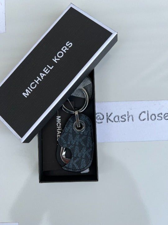 Michael Kors Michael Kors Bottle Opener Key Fob MK Signature Admiral Blu | Grailed