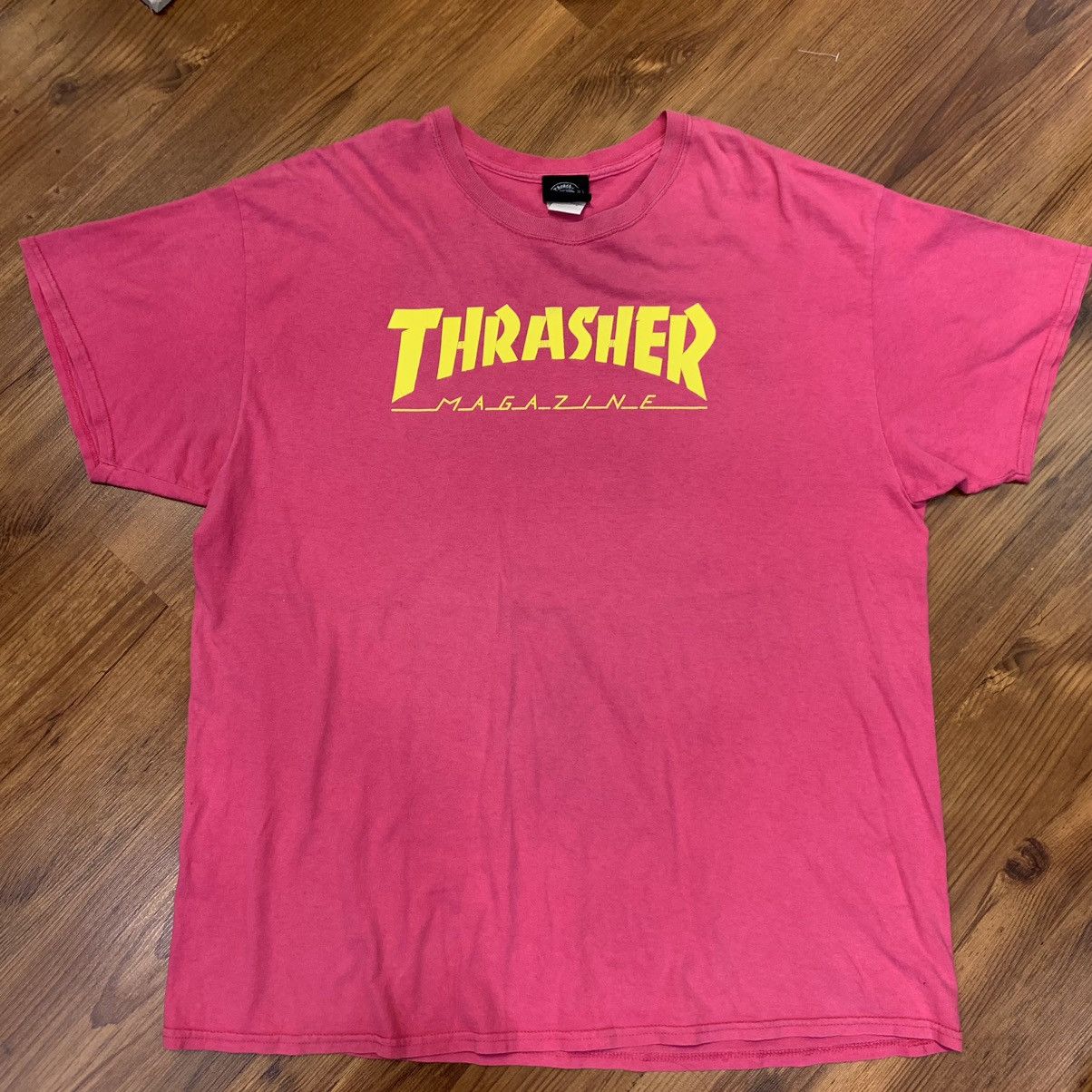 Vintage THRASHER MAGAZINE PINK NICE COLOUR | Grailed