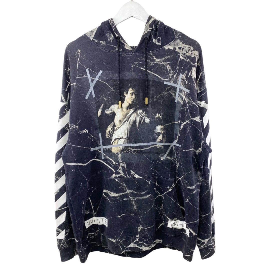 Off-White Off-White Caravaggio Marble Hoodie | Grailed
