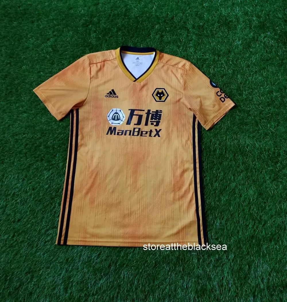 Adidas WOLVERHAMPTON WANDERERS 2019 HOME FOOTBALL SHIRT JERSEY | Grailed