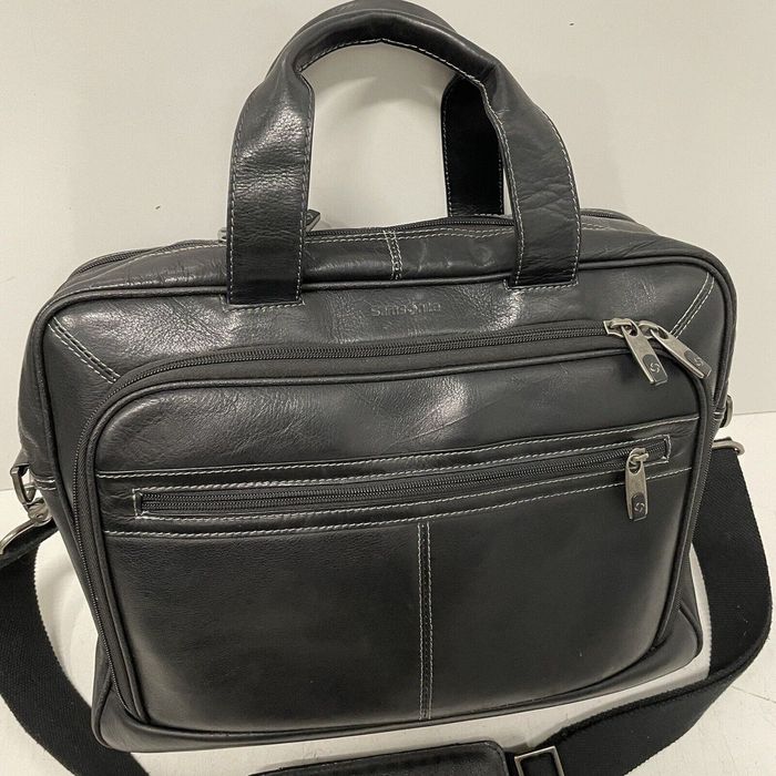 Samsonite Samsonite Leather Toploader Laptop Briefcase Shoulder Bag ...