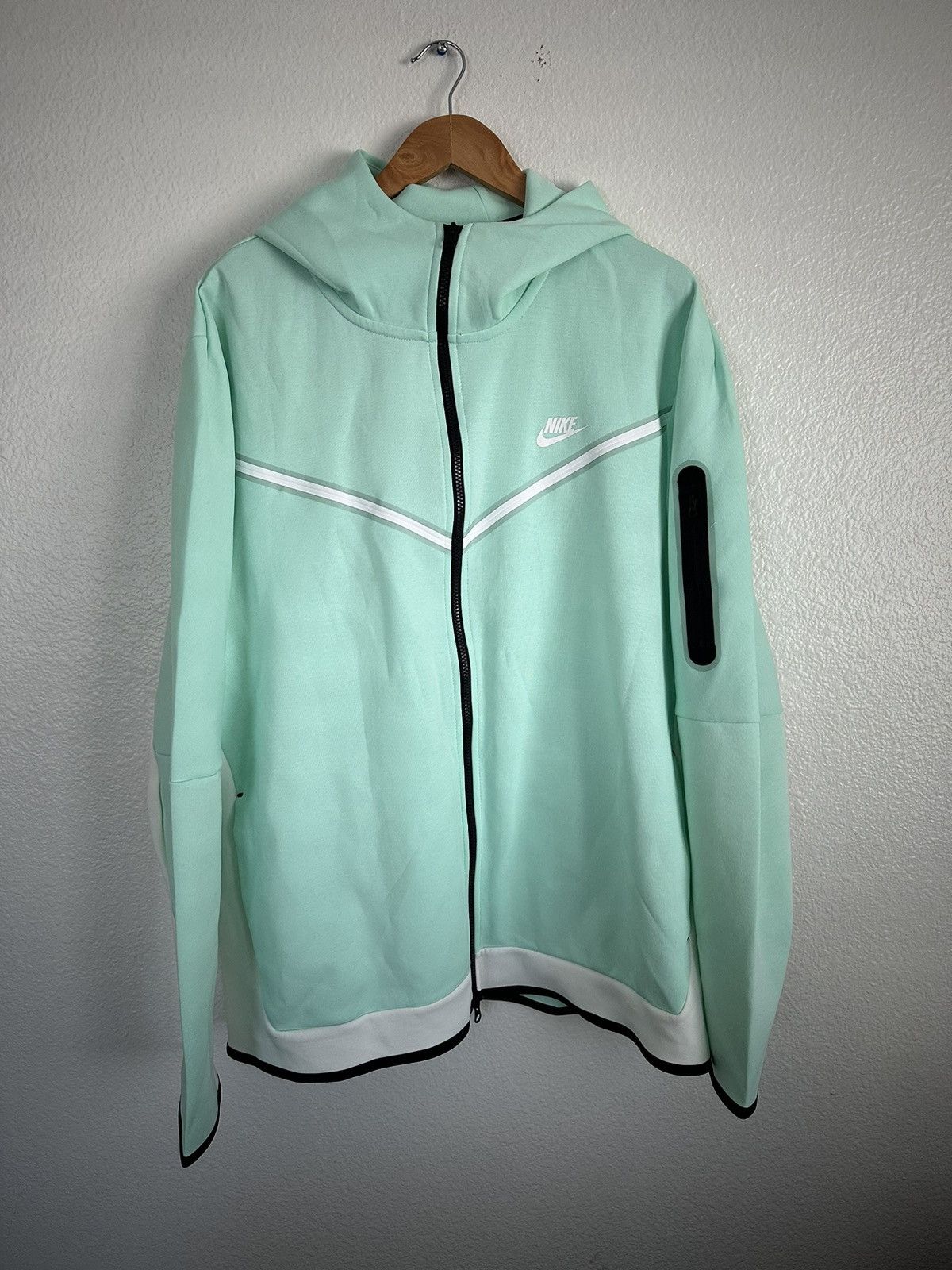 Nike Nike Sportwear Tech Fleece Full-Zip Hoodie Teal | Grailed