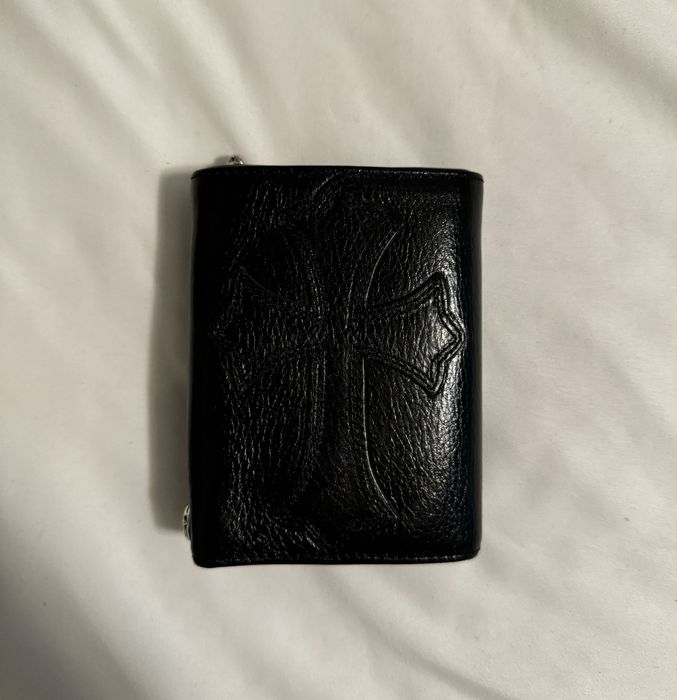 Chrome Hearts Chrome Hearts Cross Black Leather Wallet | Grailed