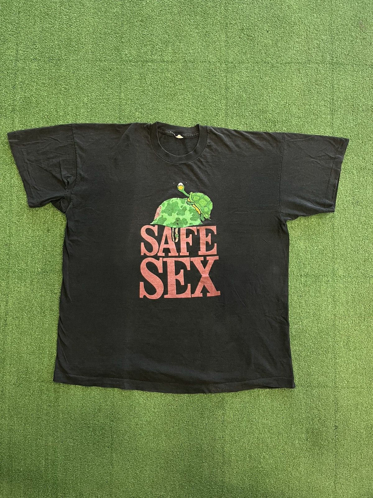 Vintage Vintage 90s Humor Safe Sex Use Armour Helm Tee Grailed 