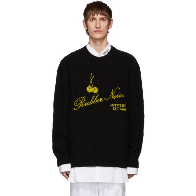 Raf Simons Raf Simons ARAN KNIT (Rubber Noise) | Grailed