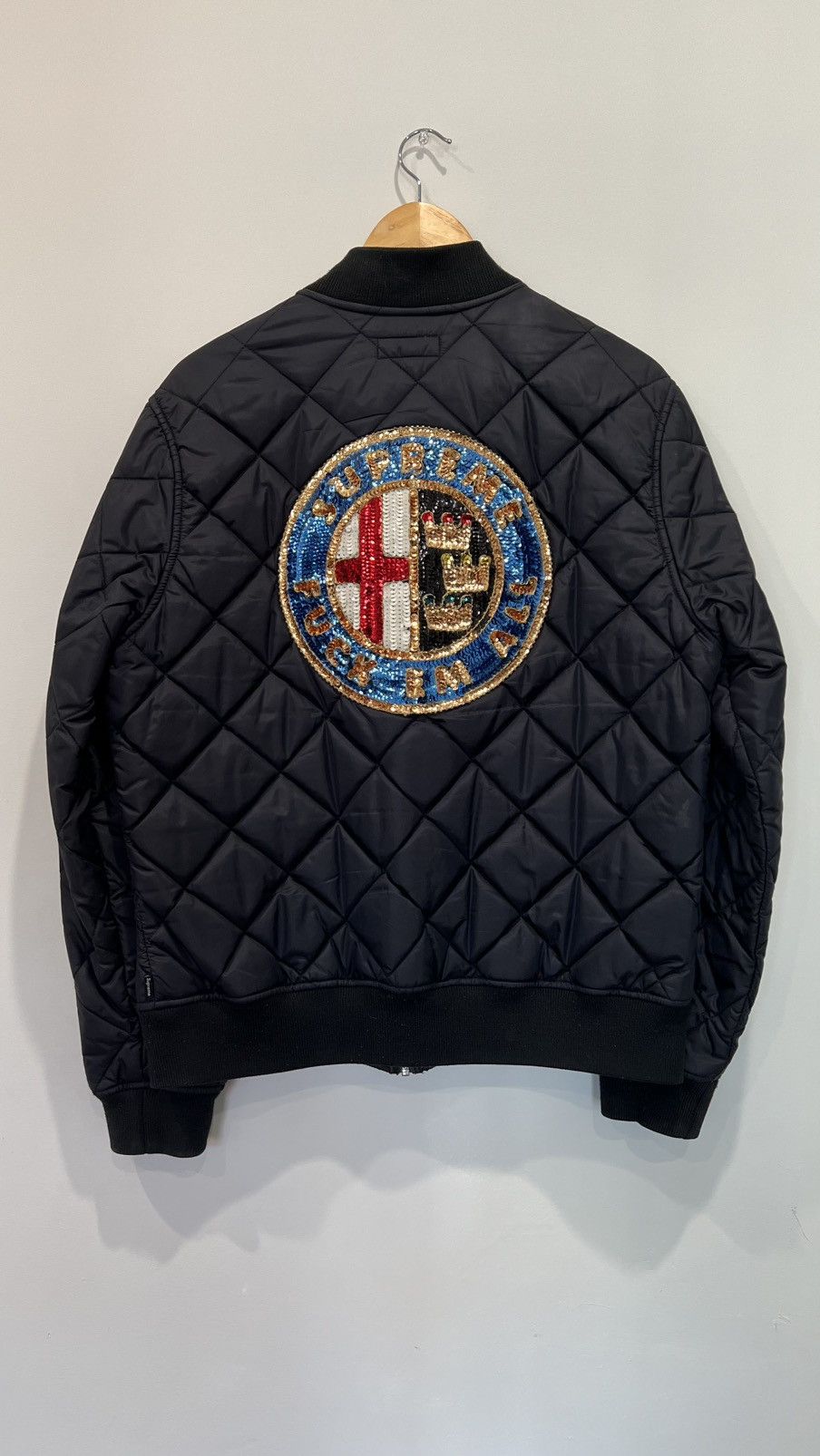 Supreme Supreme Alfa Romero Sequin Patch Bomber Jacket SS2016 | Grailed