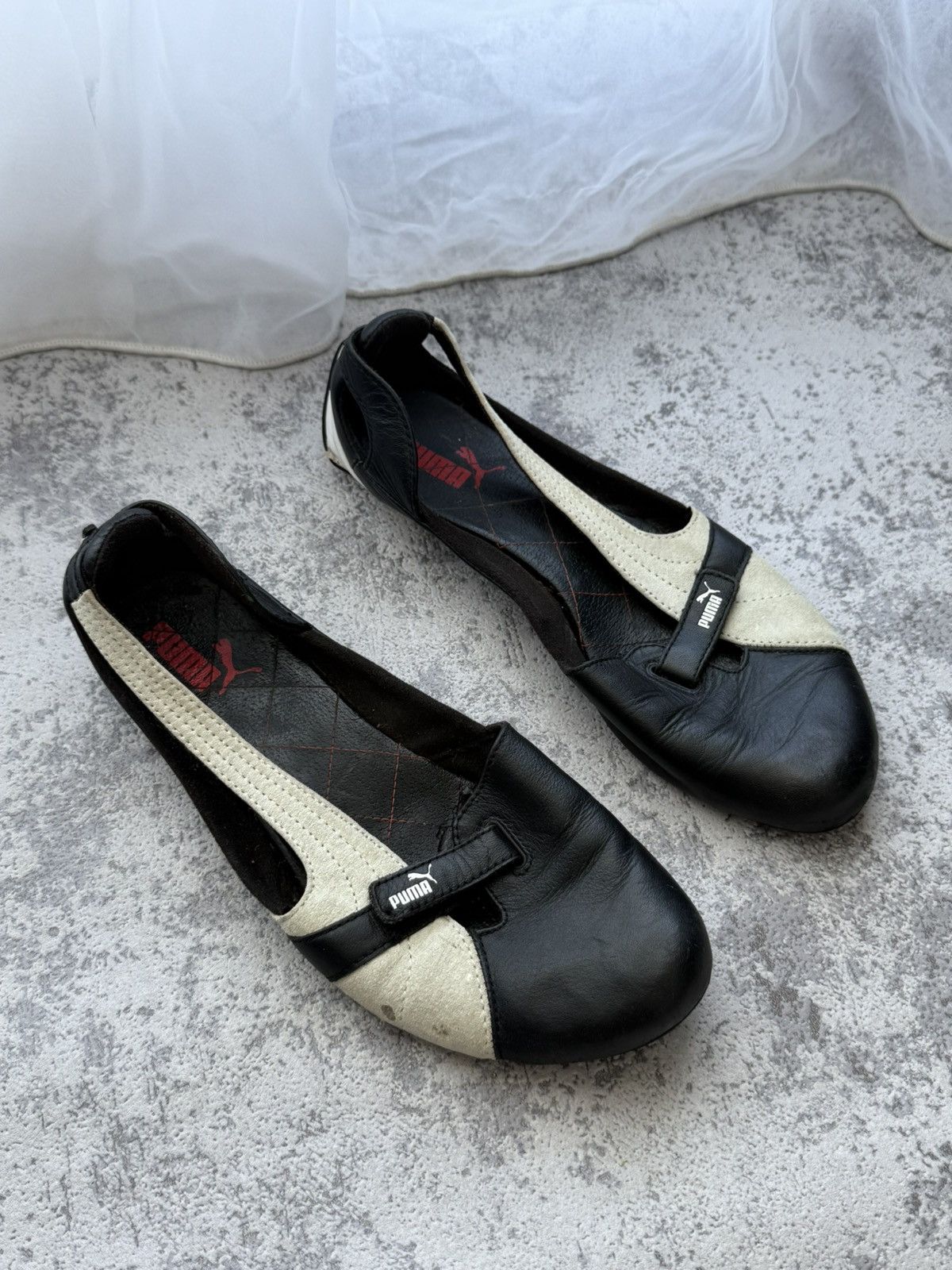 Puma Vintage Puma Leather Y2K Japanese Flat Ballet Shoes | Grailed